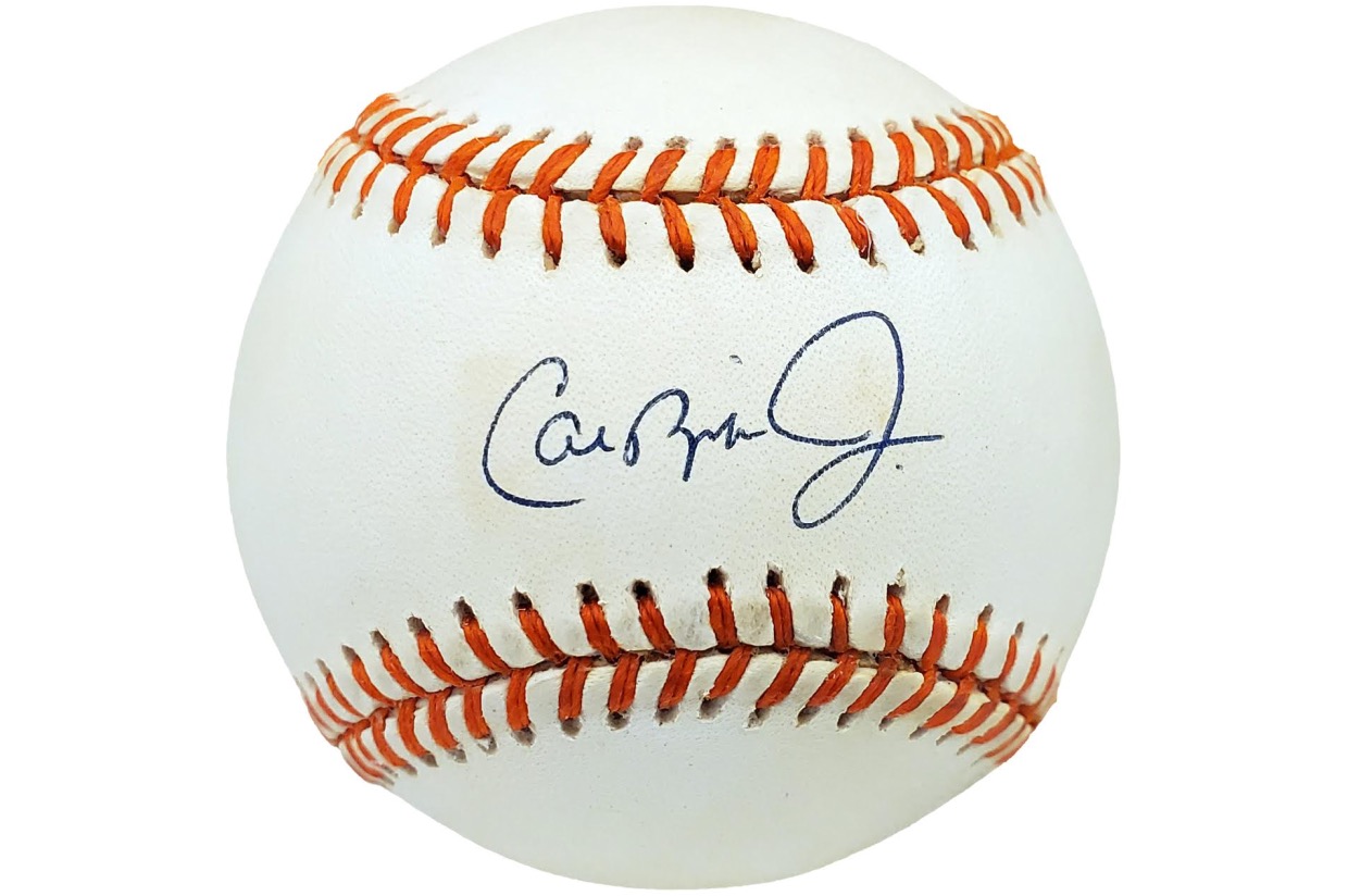 Cal Ripken Autographed Baseball | VASH Memorabilia Auction | VASH ...